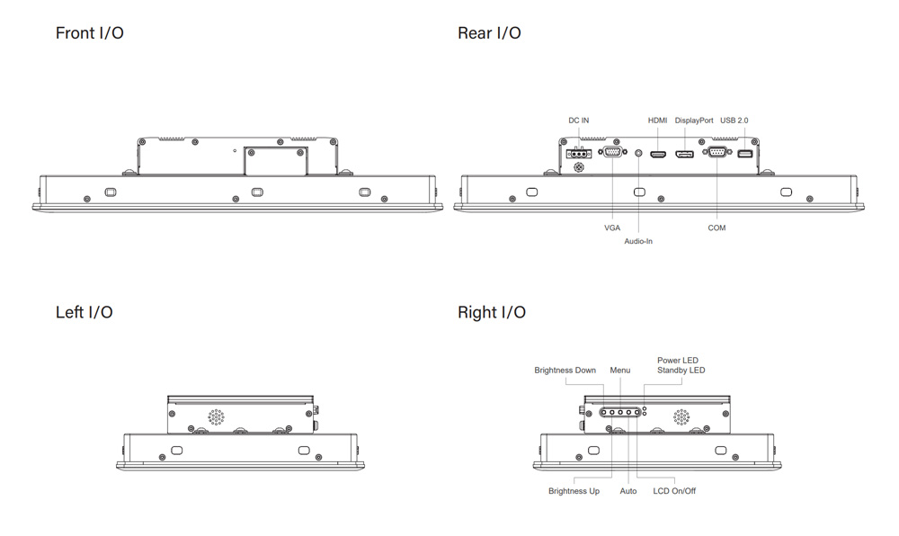CV-W115C-R11/M1101-R10, Industriemonitor | Cincoze