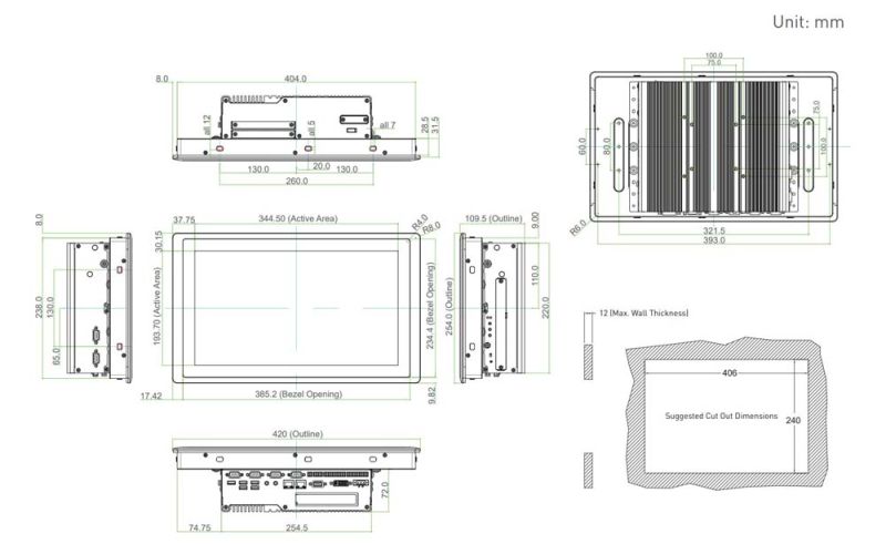 CV-W115R-R10/P2002E-i5-PI-R10, Panel PC | Cincoze